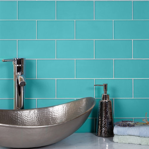 Apollo Tile 6 X 3 Glass Subway Wall Tile Wayfair